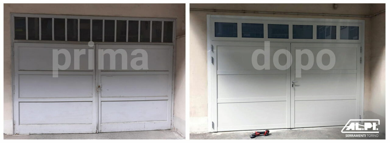 Porte Garage Torino, produzione e installazione con ALPI Serramenti